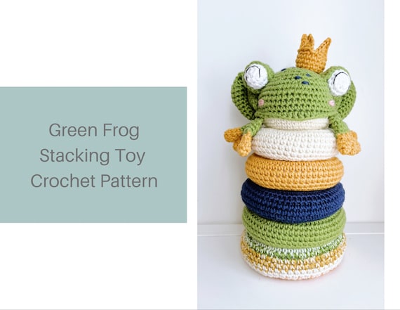 PDF Pattern: Green Frog Crochet Stacking Ring Toy - Etsy