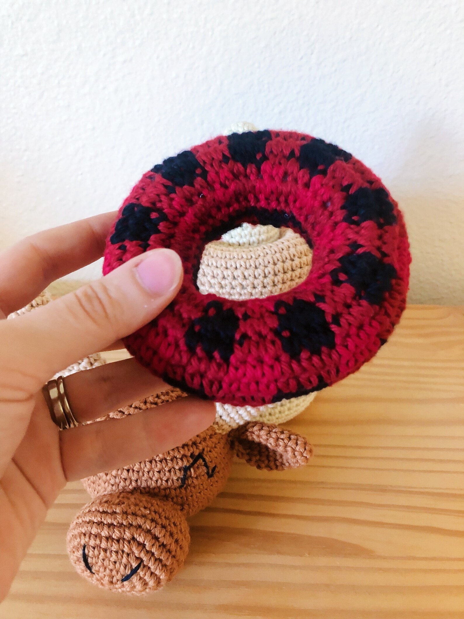 Woodland Moose Crochet Stacking Ring Toy - Etsy