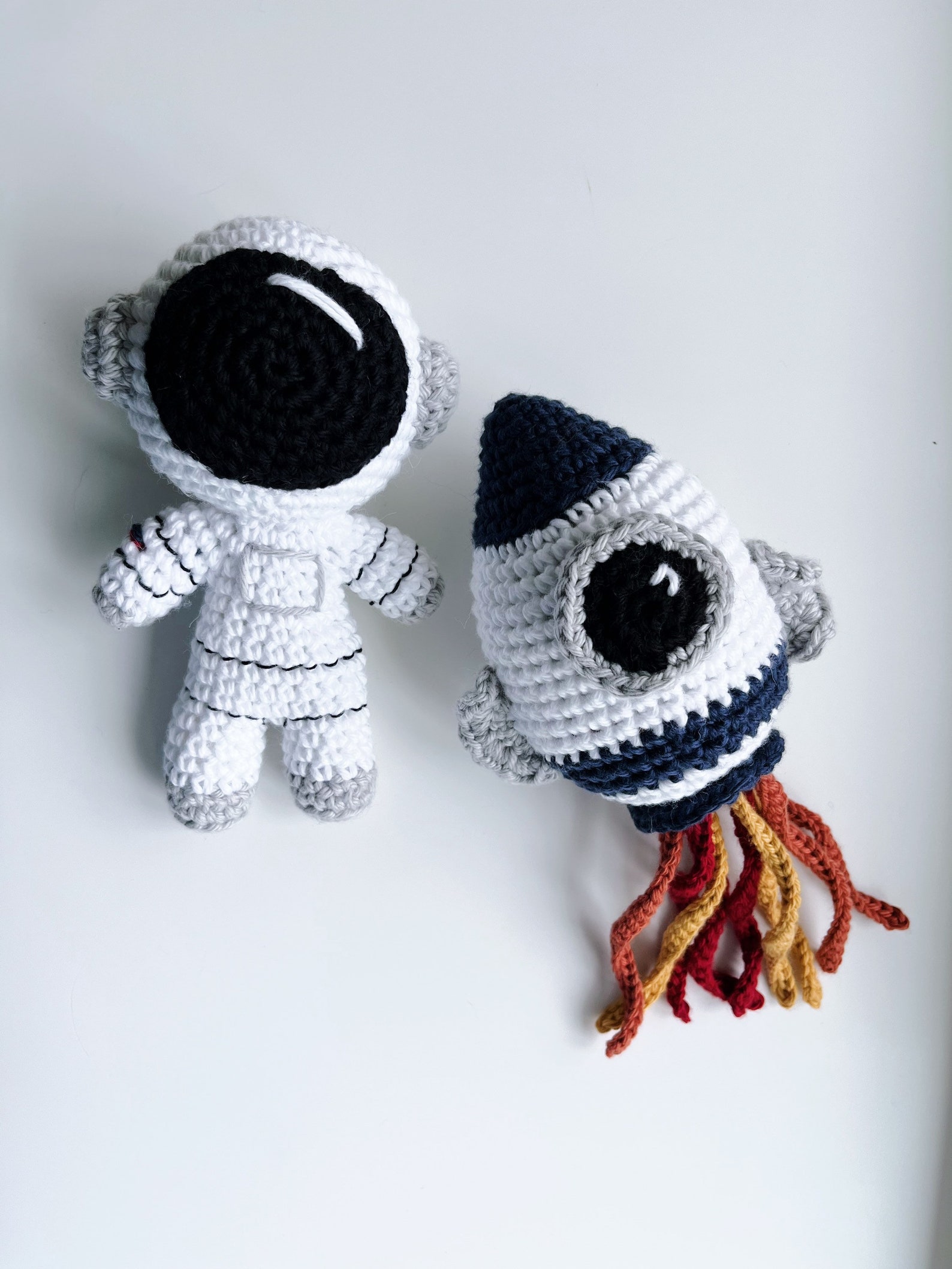 Crochet Rocketship Astronaut and Alien Space Play Set - Etsy