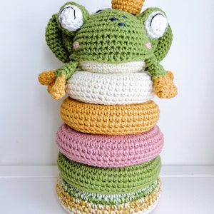 PDF Pattern: Green Frog Crochet Stacking Ring Toy - Etsy