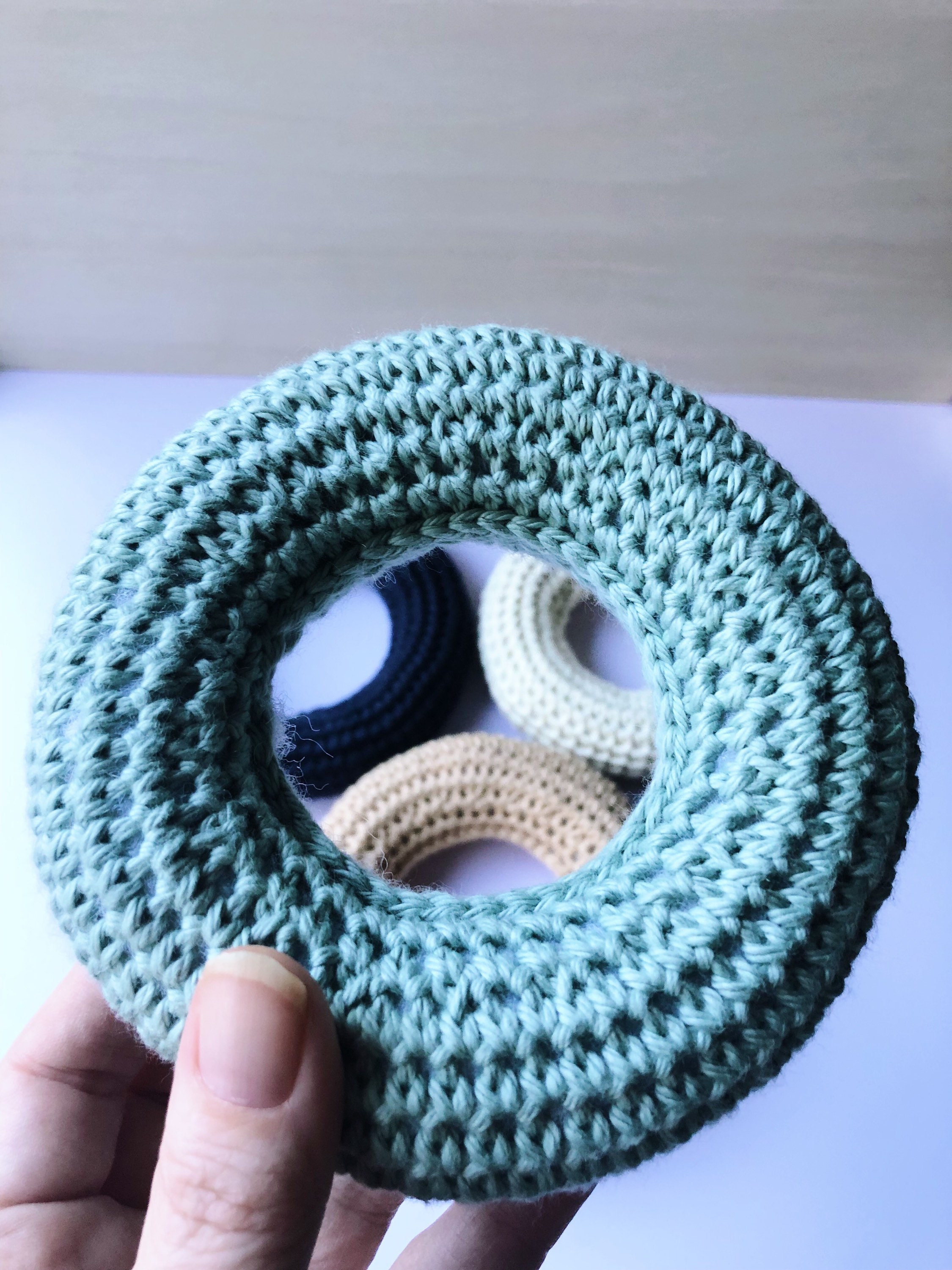 Blue Whale Crochet Stacking Ring Toy - Etsy