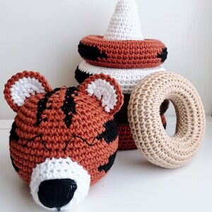 PDF Pattern: Striped Tiger Stacking Ring Toy Crochet Pattern - Etsy