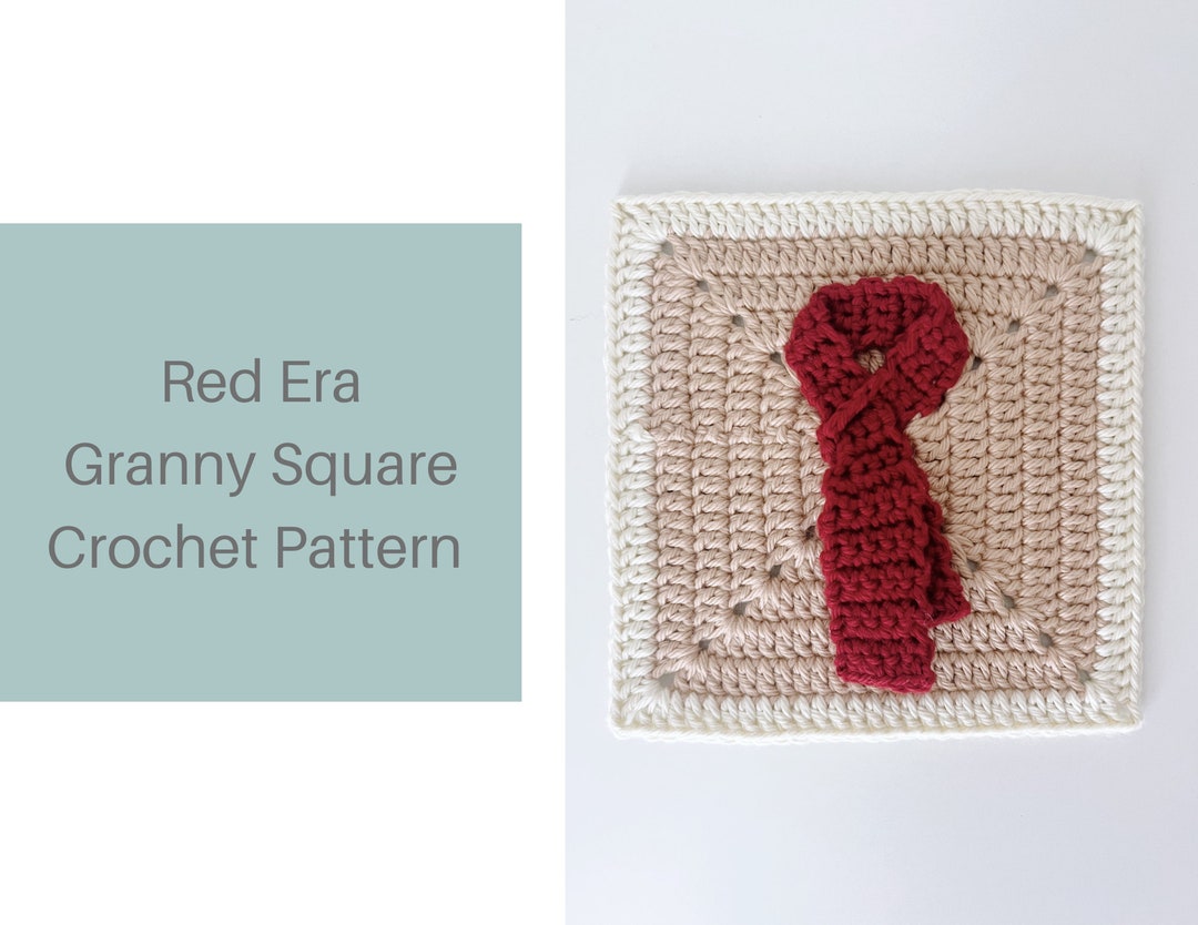 PDF Pattern: Red Era Granny Square Crochet Pattern - Etsy