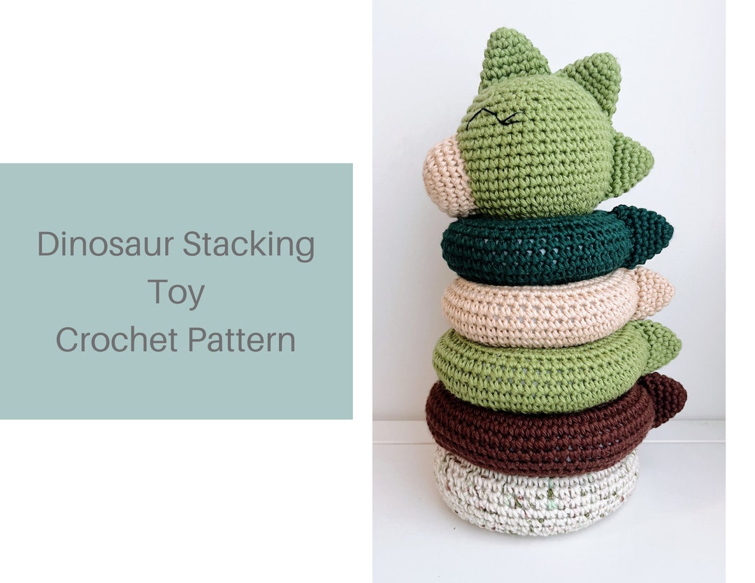 PDF Pattern: Dinosaur Stacking Ring Toy Crochet Pattern - Etsy