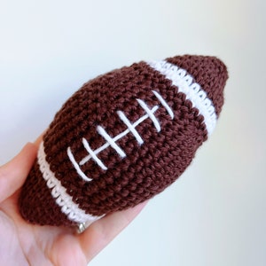 Customizable Football Crochet Stacking Ring Toy - Etsy