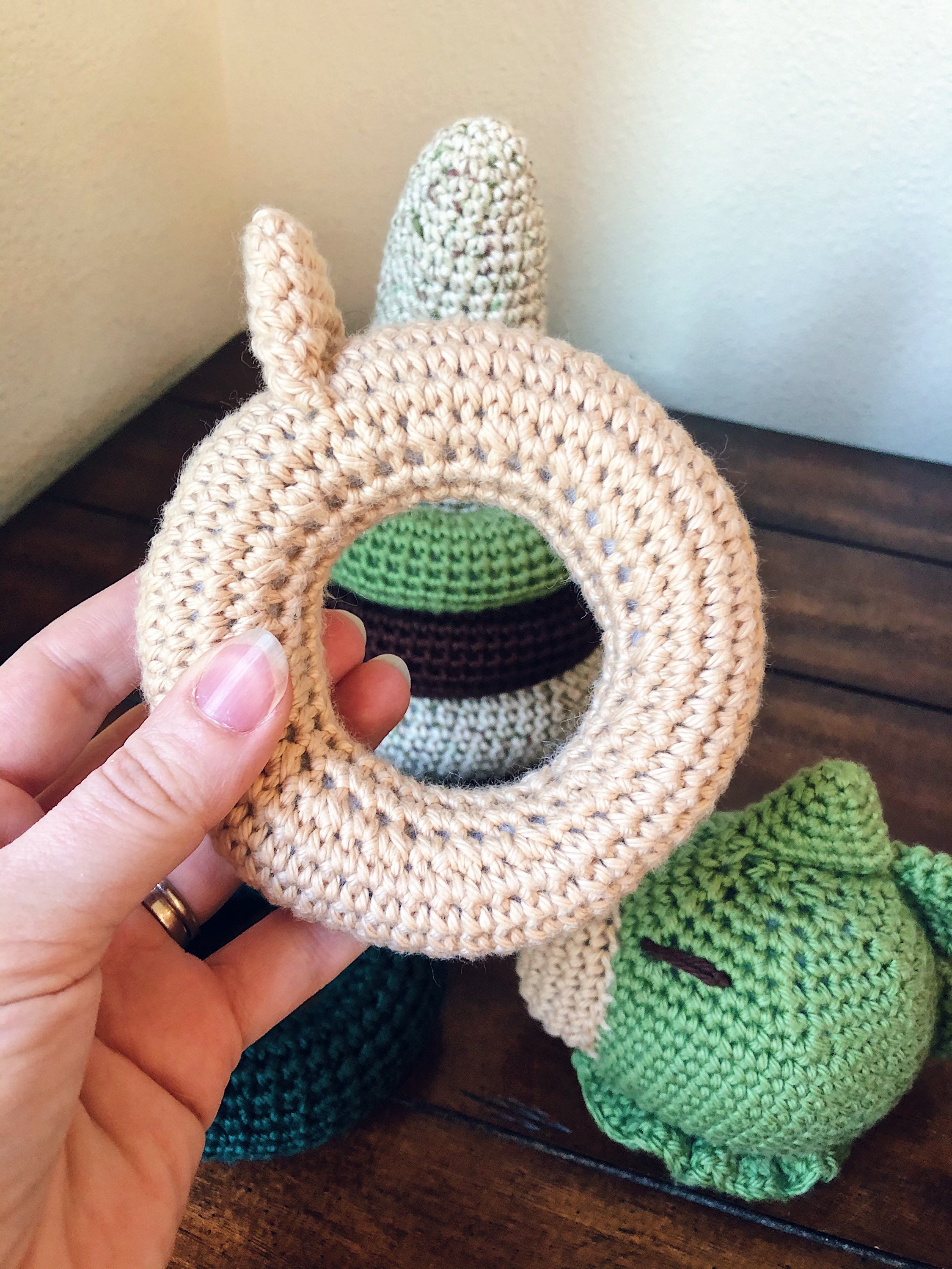 Dinosaur Stacking Rings Crochet Baby Toy - Etsy