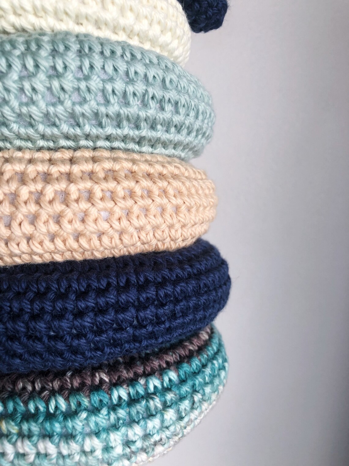 Blue Whale Crochet Stacking Ring Toy - Etsy