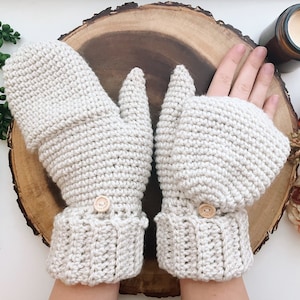 PDF Pattern: Crochet Convertible Fingerless Mittens - Etsy