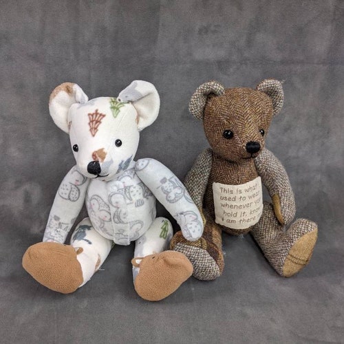 Personalised Memory Bear Handmade Jointed Traditional Style - Etsy UK