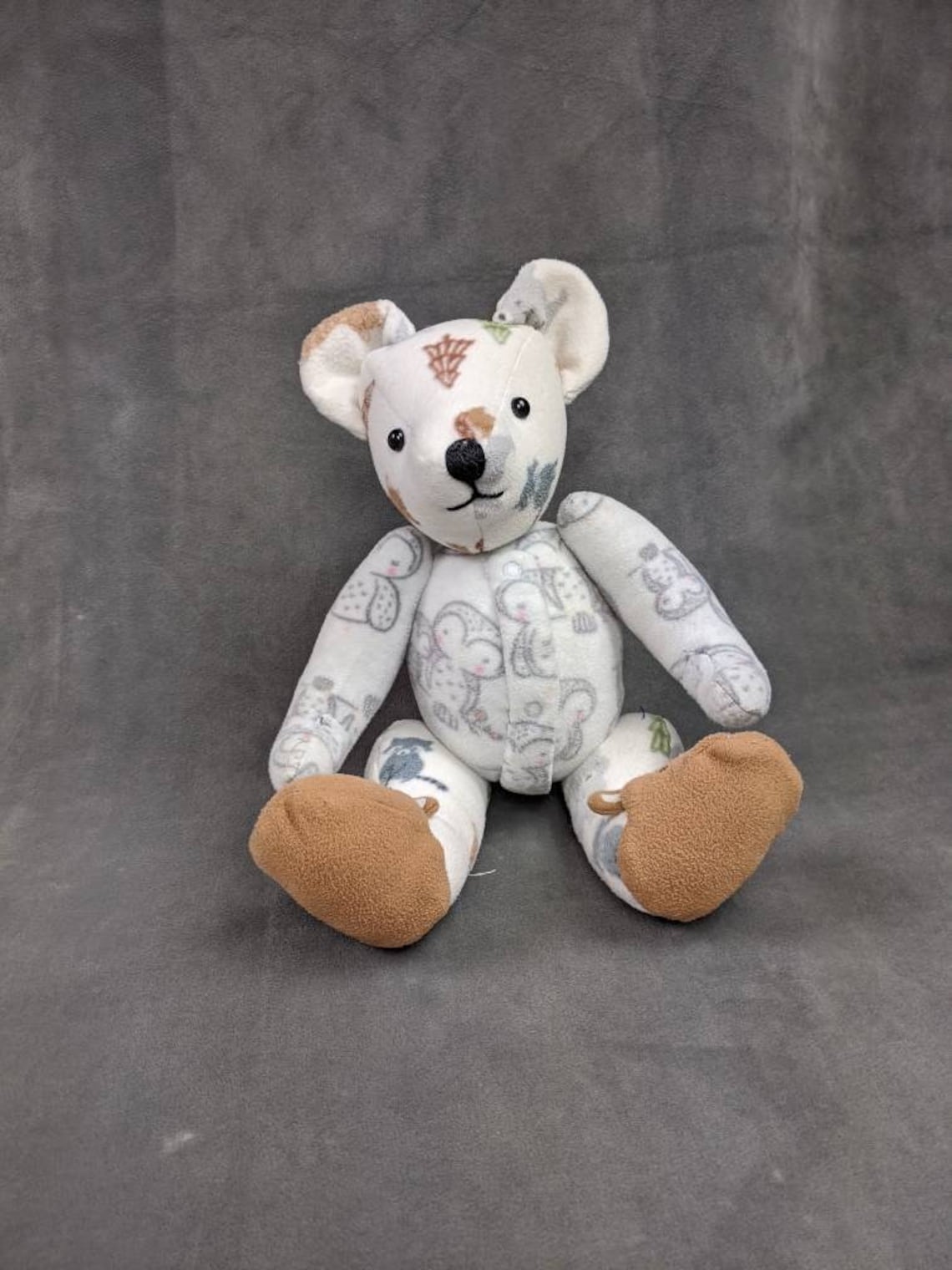 Personalised Memory Bear Handmade Jointed Traditional Style | Etsy UK