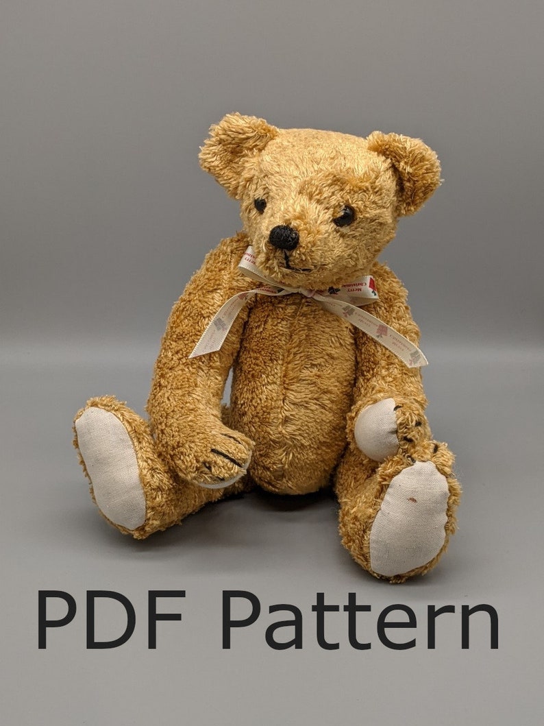 Teddy Bear PDF Pattern & Instructions - Etsy