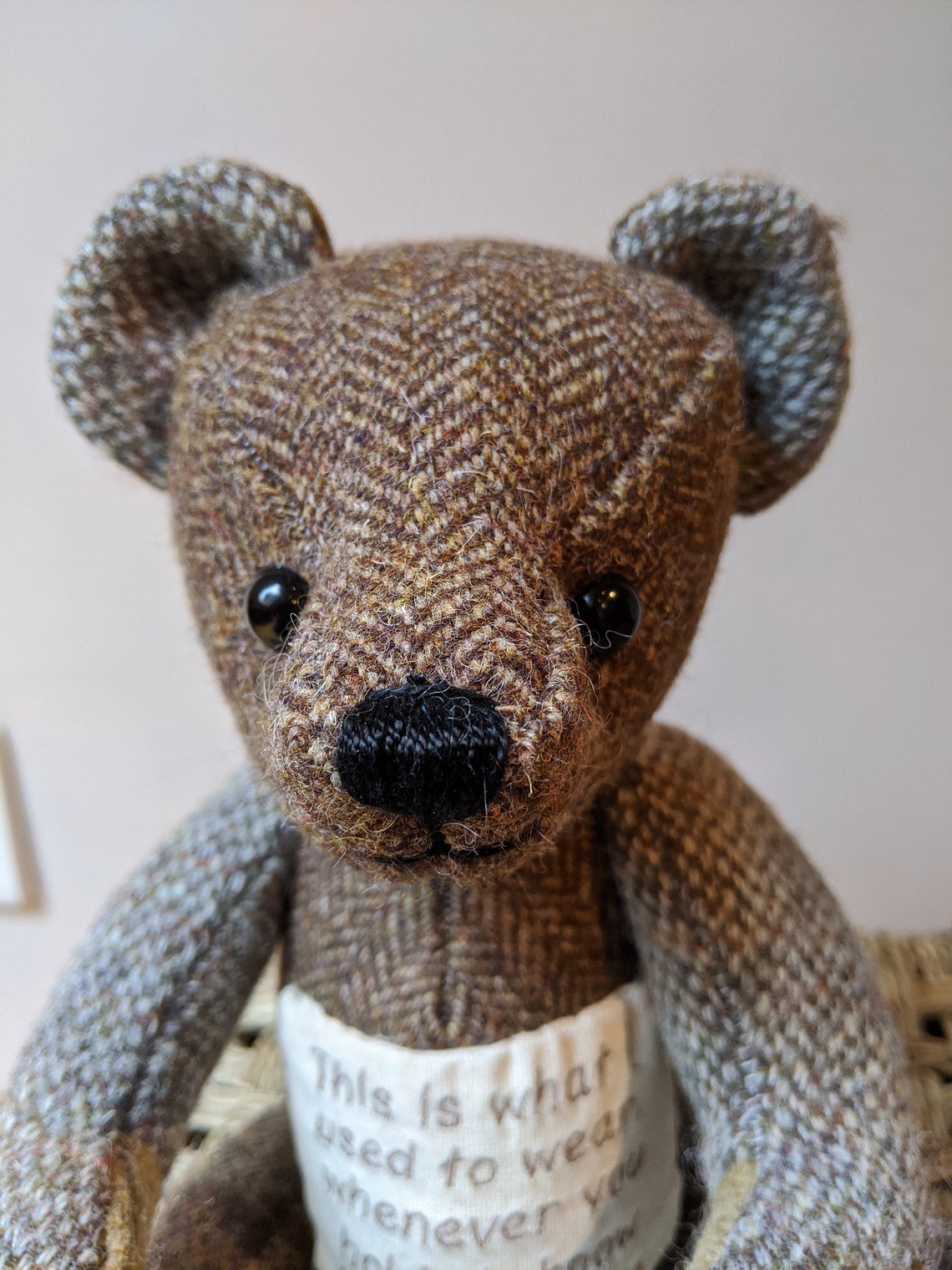 Personalised Memory Bear Handmade Jointed Traditional Style | Etsy UK