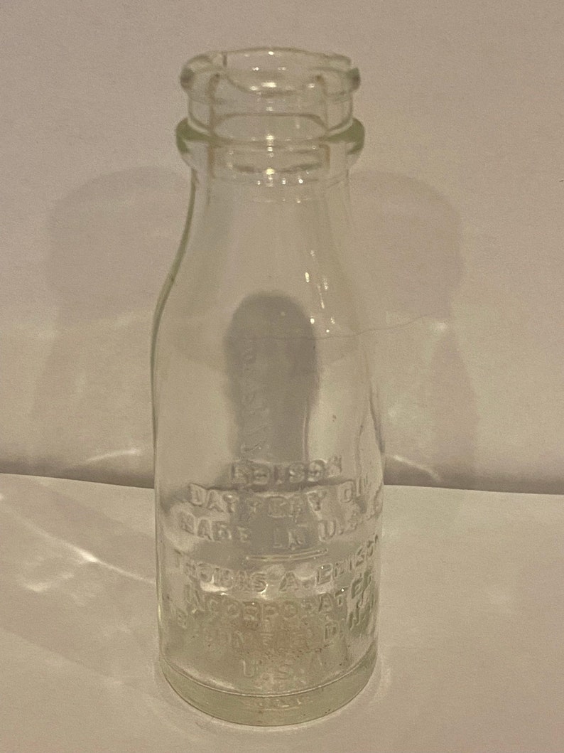 Vintage Thomas A. Edison Embossed Glass Battery Oil Bottle - Etsy
