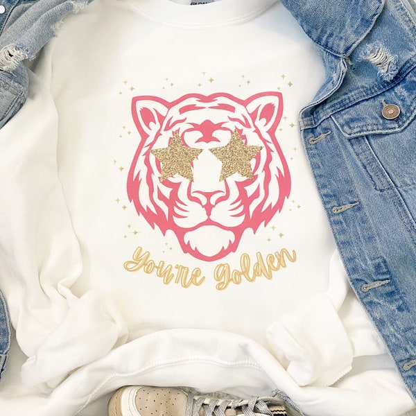 Preppy Tiger Sweatshirt - Etsy