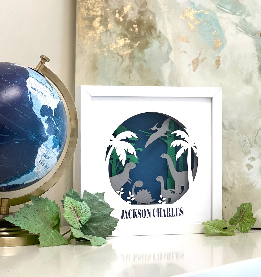 Personalized 3D Baby Bear Shadow Box Nursery Gift Baby Shower Gift Baby ...