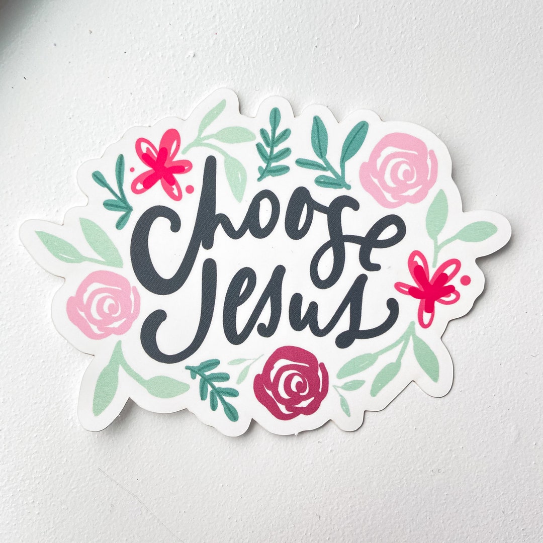 Matte Choose Jesus Sticker/grace Over Race Stickers/ Faith Stickers ...