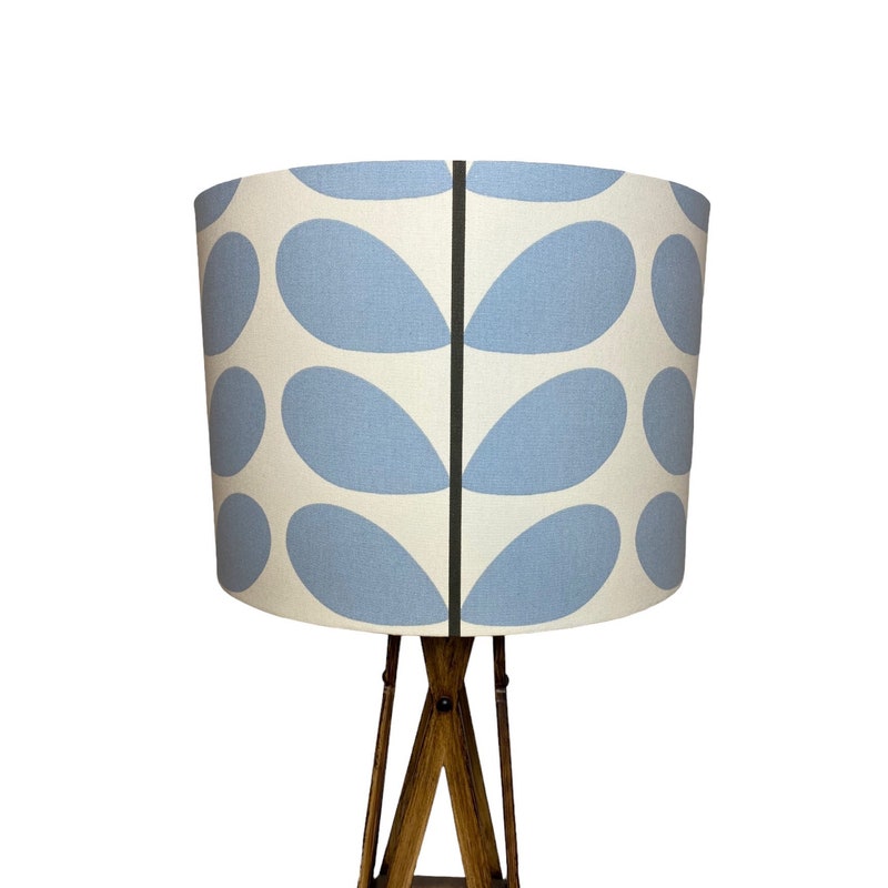 Blue Lampshade With Pattern - Etsy