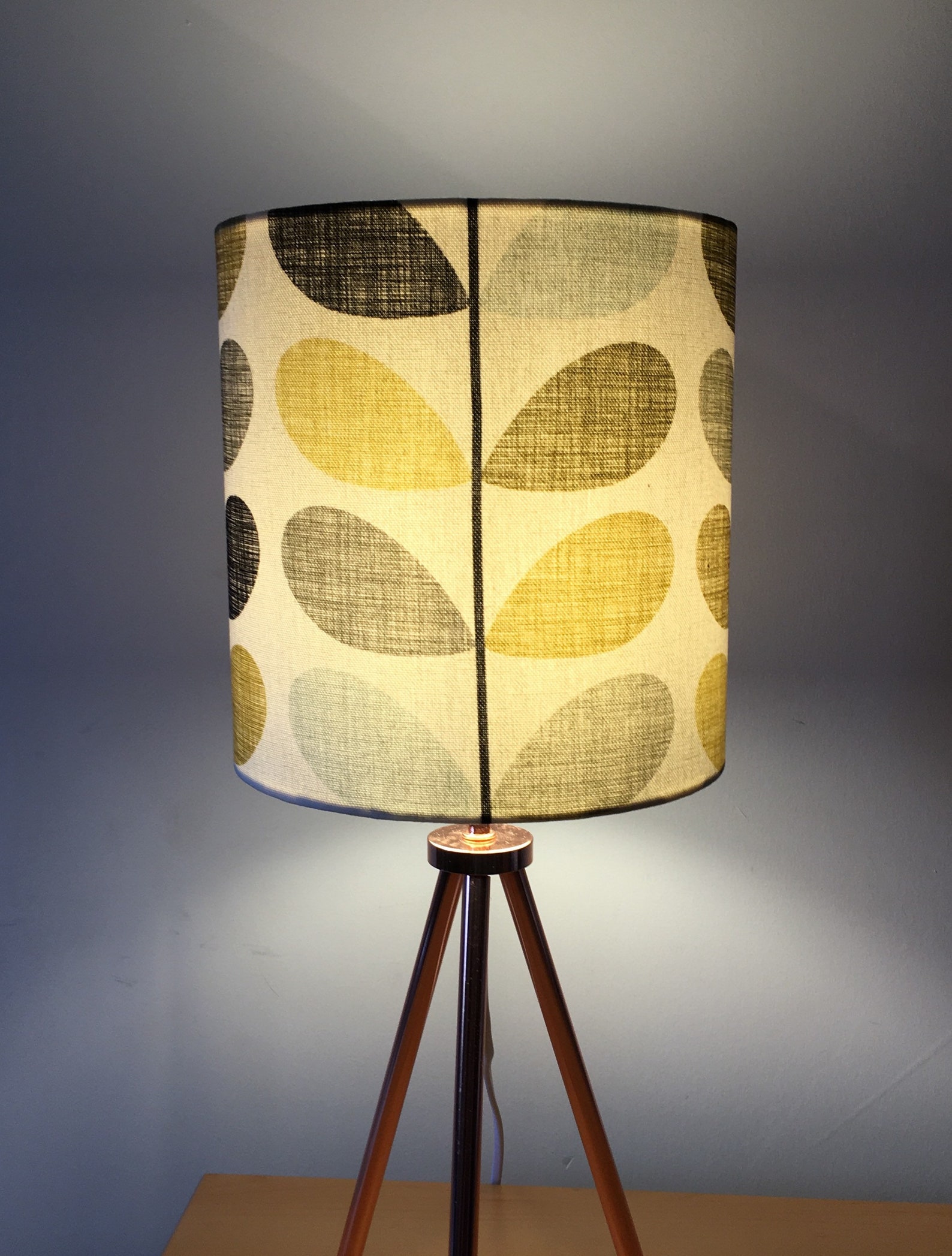 Orla Kiely Scribble Stem Seagrass & Duck Egg Handmade Lampshade - Etsy