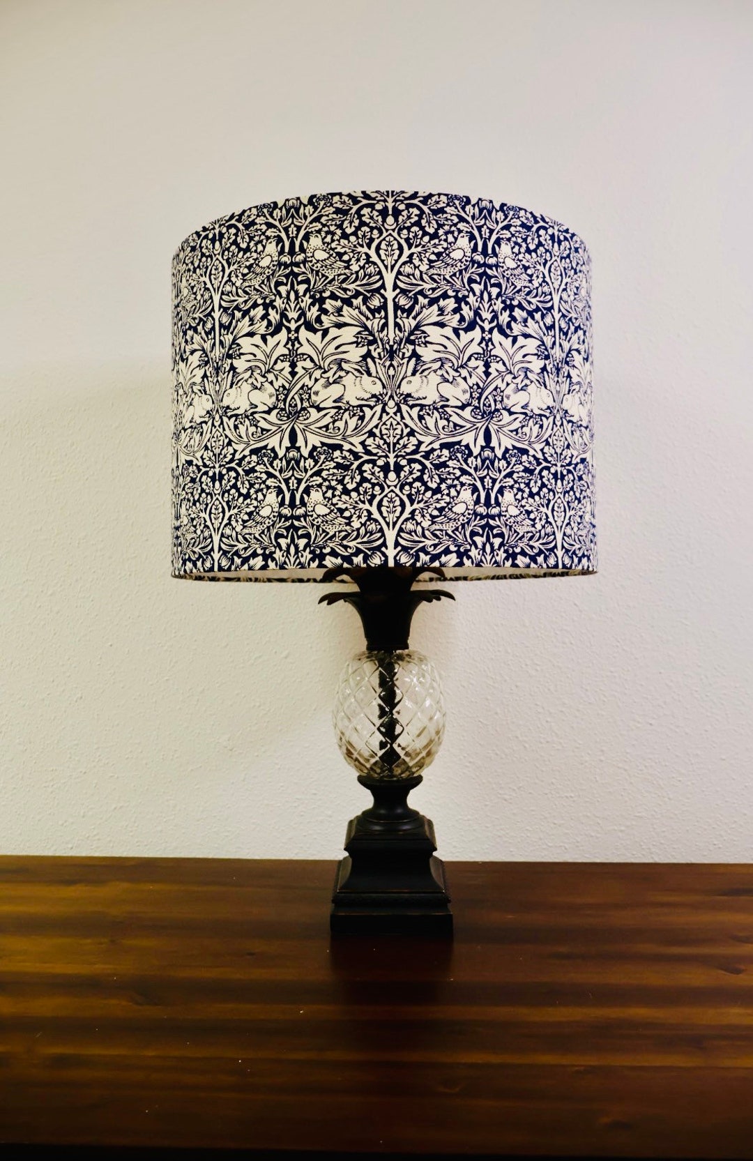 William Morris Brother Brer Rabbit Indigo Navy Handmade - Etsy