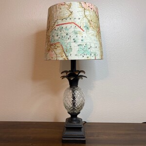 Antique World Map Handmade Lampshade - Etsy