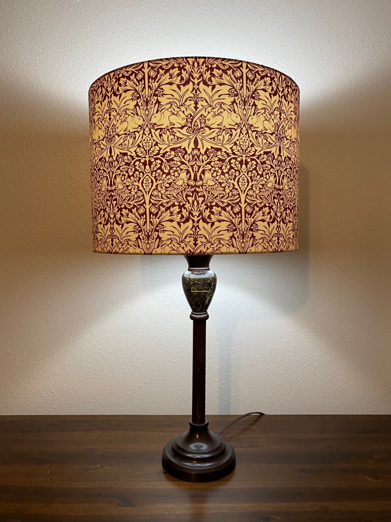 William Morris Brother Brer Rabbit Red Handmade Lampshade - Etsy