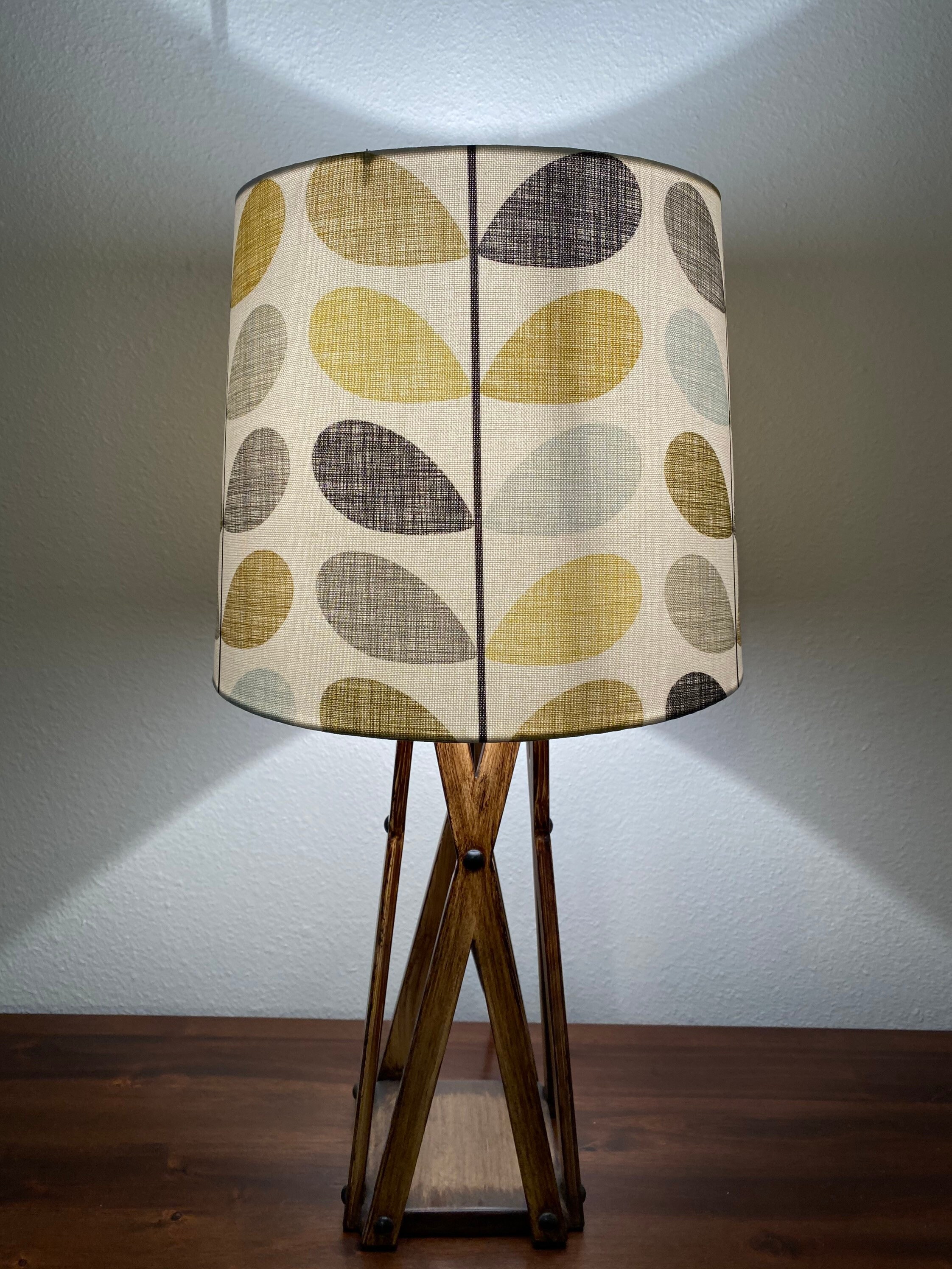 Orla Kiely Scribble Stem Seagrass & Duck Egg Handmade - Etsy