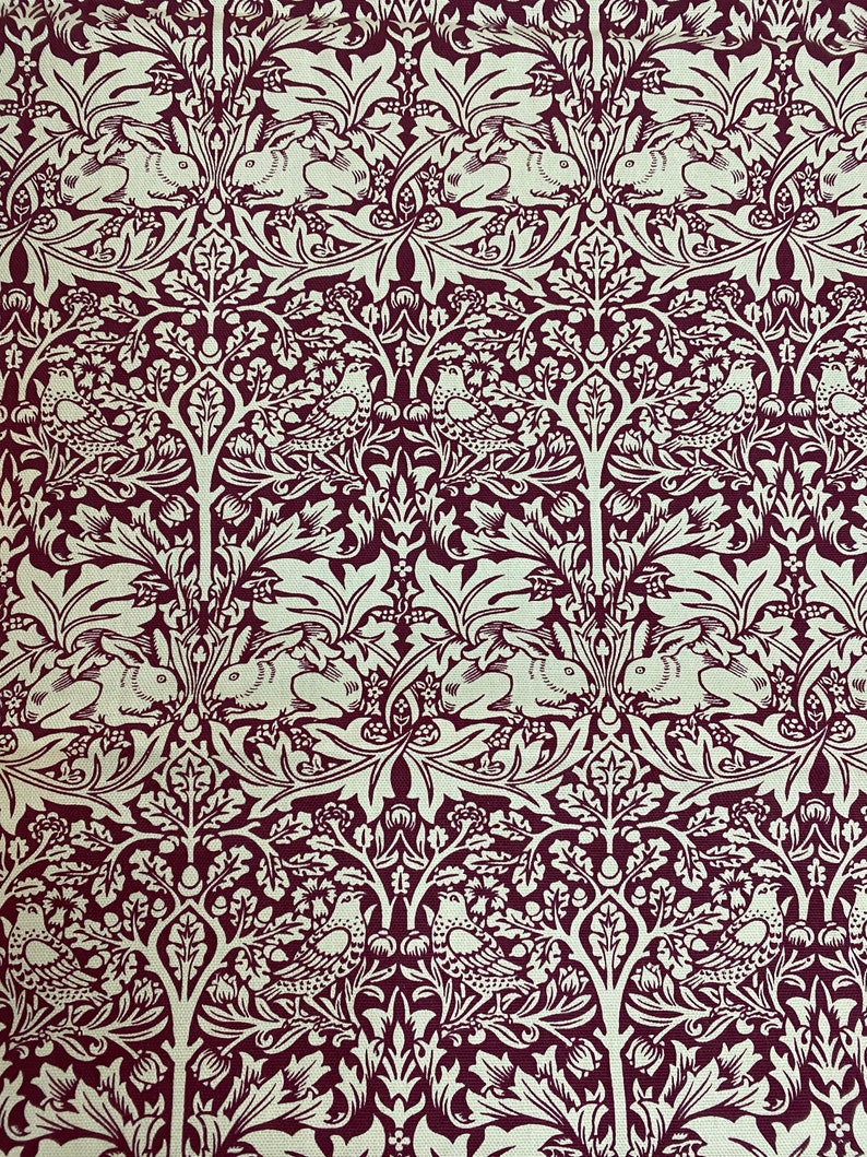 William Morris Brother Brer Rabbit Red Handmade Lampshade | Etsy