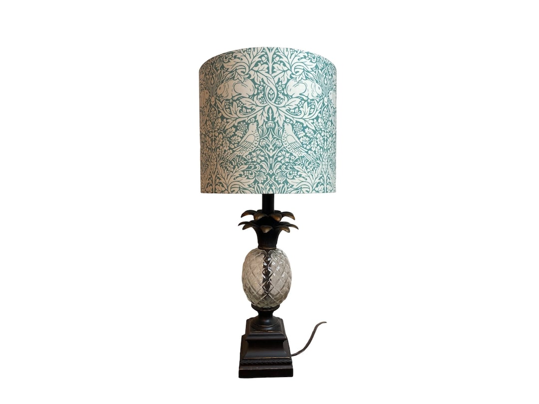 William Morris Brer Brother Rabbit Teal Handmade Lampshade - Etsy