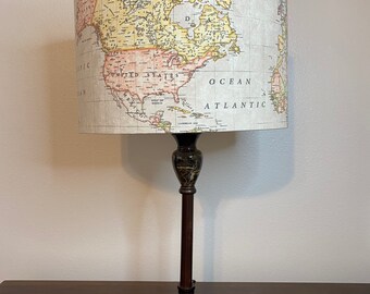 Map Lamp - Etsy