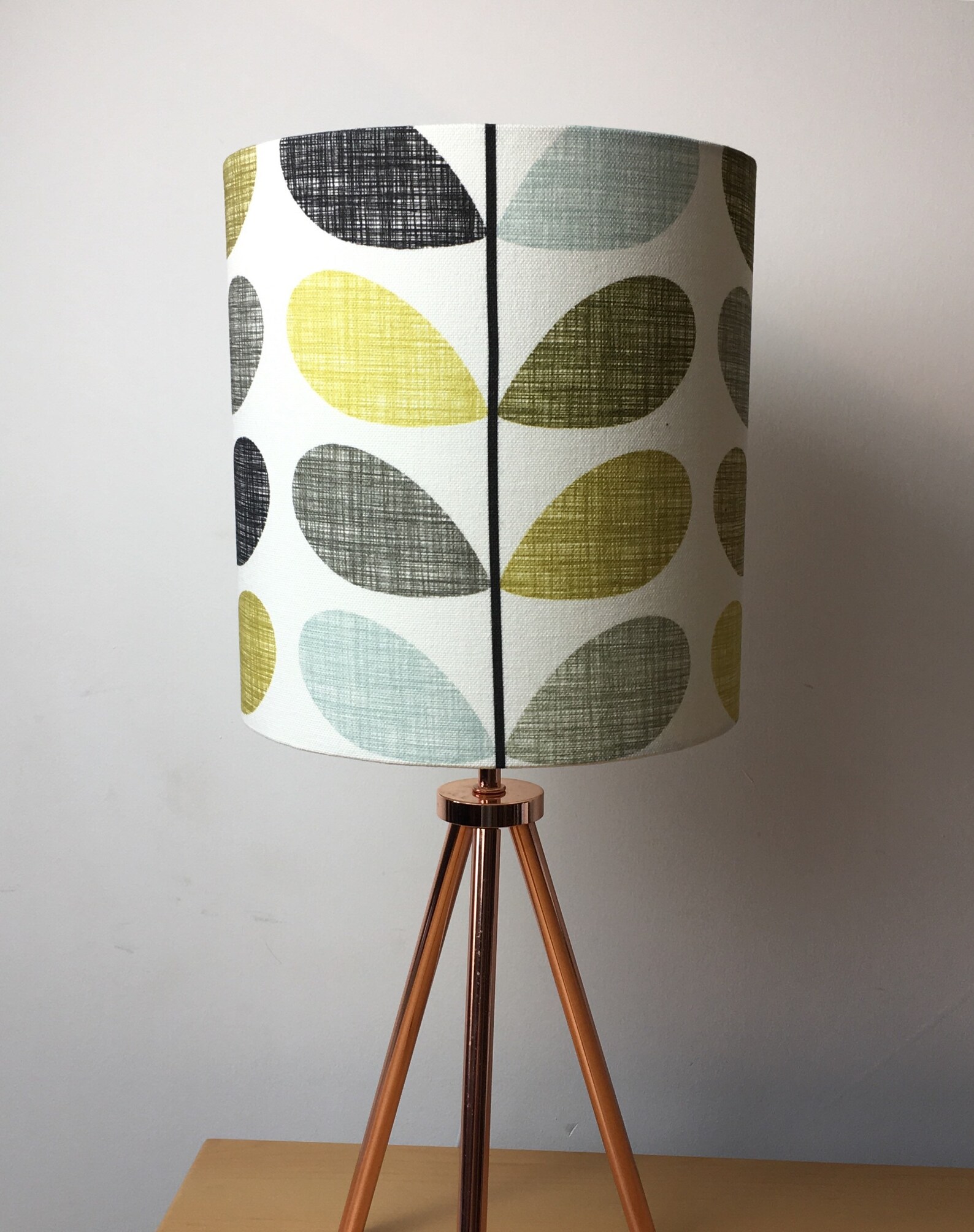 Orla Kiely Scribble Stem Seagrass & Duck Egg Handmade Lampshade - Etsy