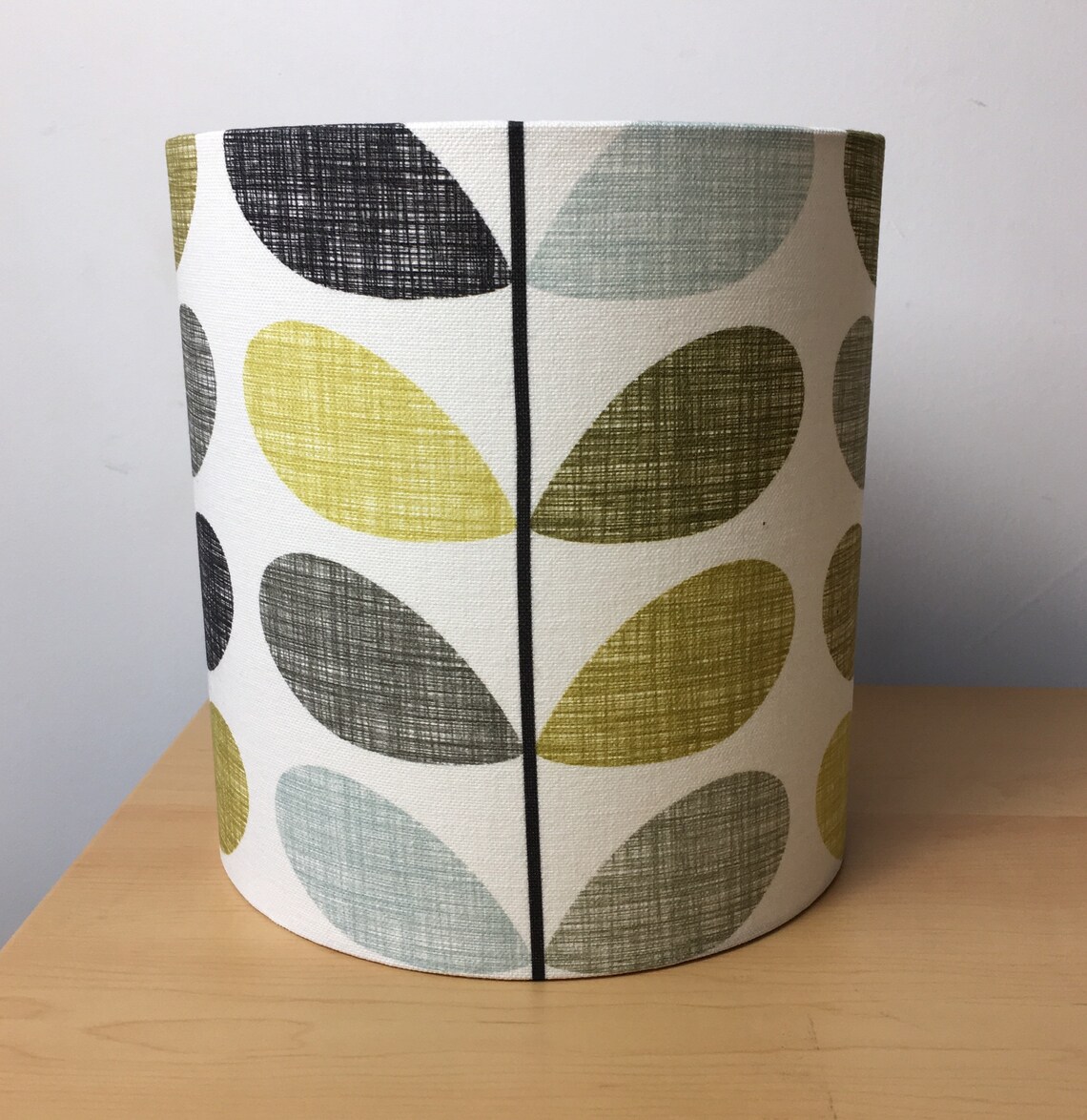 Orla Kiely Scribble Stem Seagrass & Duck Egg Handmade | Etsy