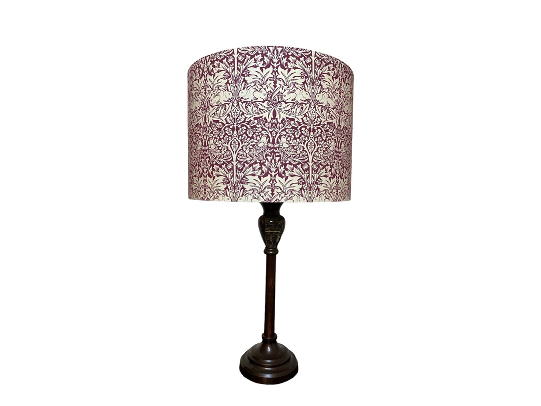 William Morris Brother Brer Rabbit Red Handmade Lampshade - Etsy