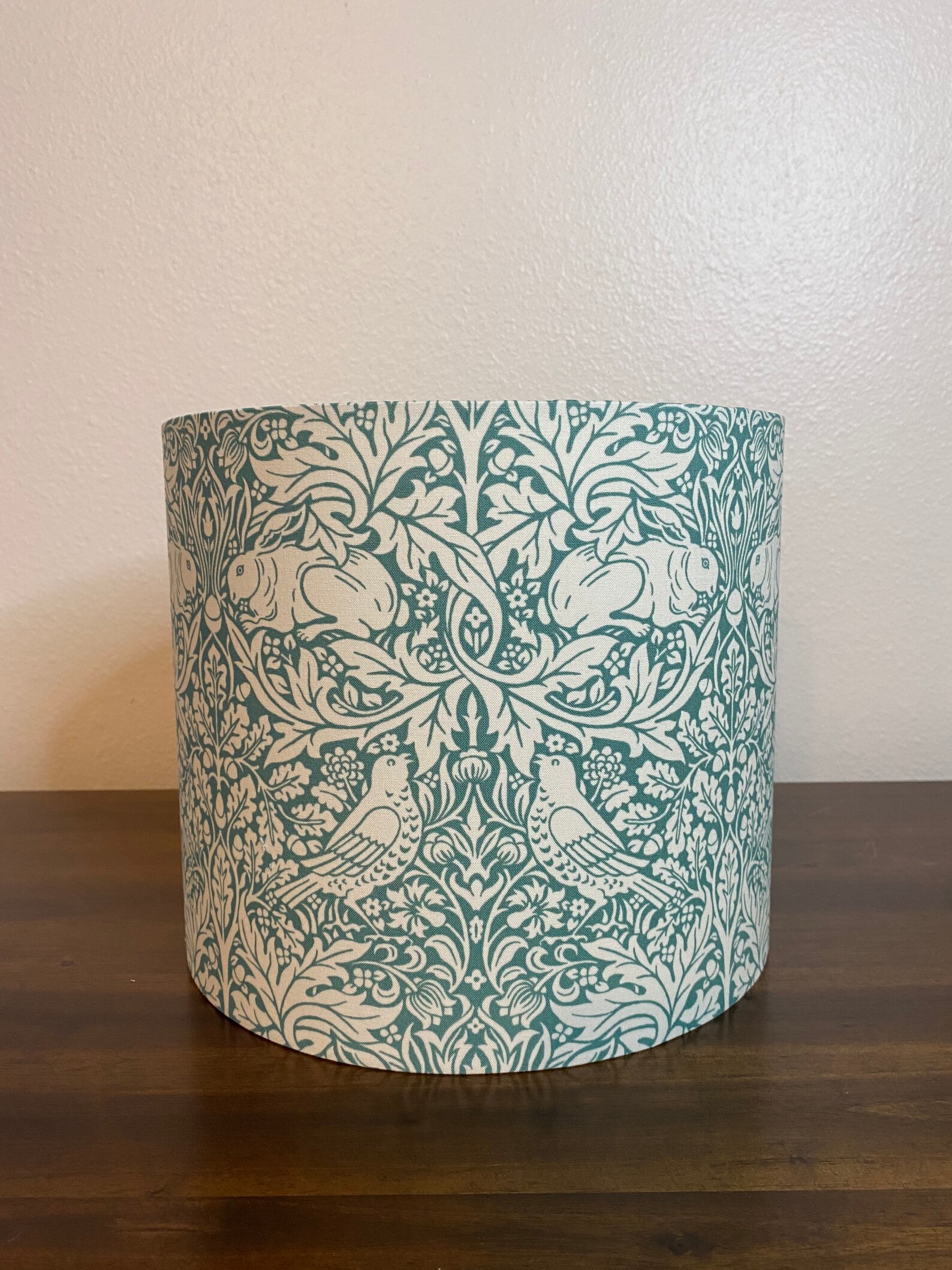 William Morris Brer Brother Rabbit Teal Handmade Lampshade - Etsy