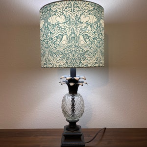 William Morris Brer Brother Rabbit Teal Handmade Lampshade - Etsy