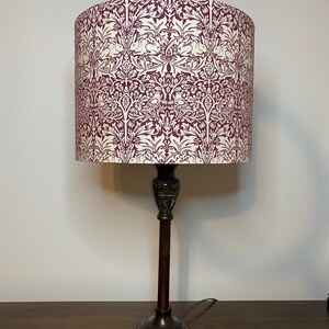 William Morris Brother Brer Rabbit Red Handmade Lampshade | Etsy