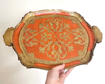 Vintage Italian Florentine Tray, Genuine Made in Italy - Etsy