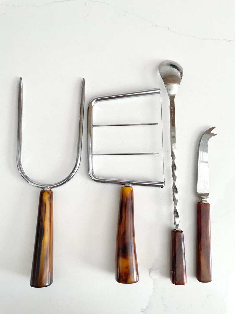 Vintage Bakelite Utensils & Bar Tools, 1950s Barware and Kitchenwares ...