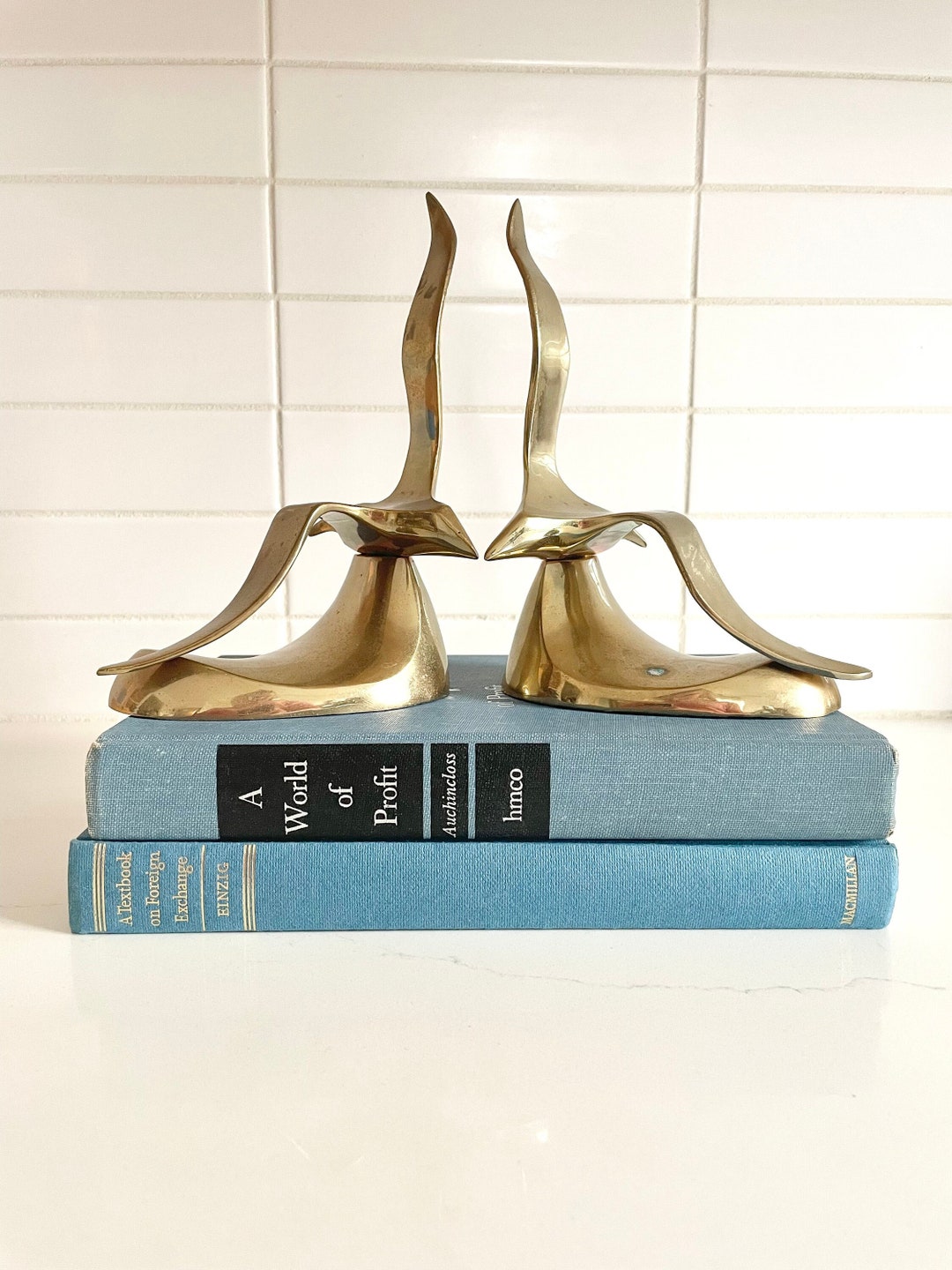 Brass Seagull Bird Bookends, Vintage Brass Decor, Gift Ideas - Etsy