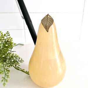 Italian Alabaster Pear Pen Holder, Vintage Floral Vanity Accessory With ...