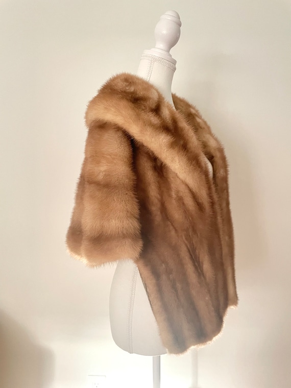 1960s Genuine Mink Stole, Elegant Formal Wear for Wed… - Gem