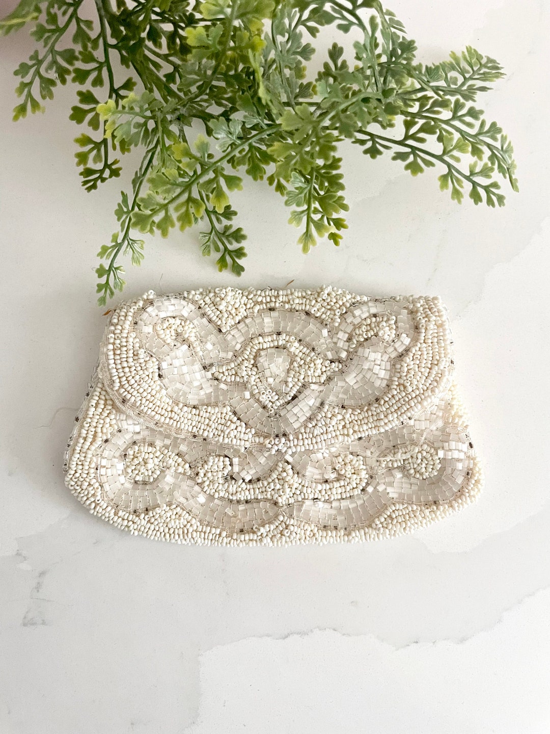 Vintage French Micro-beaded Coin Purse, Handmade in France - Etsy