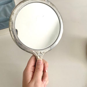 Silver-plated Hand Mirror & Brush Vanity Set in Original Box - Etsy