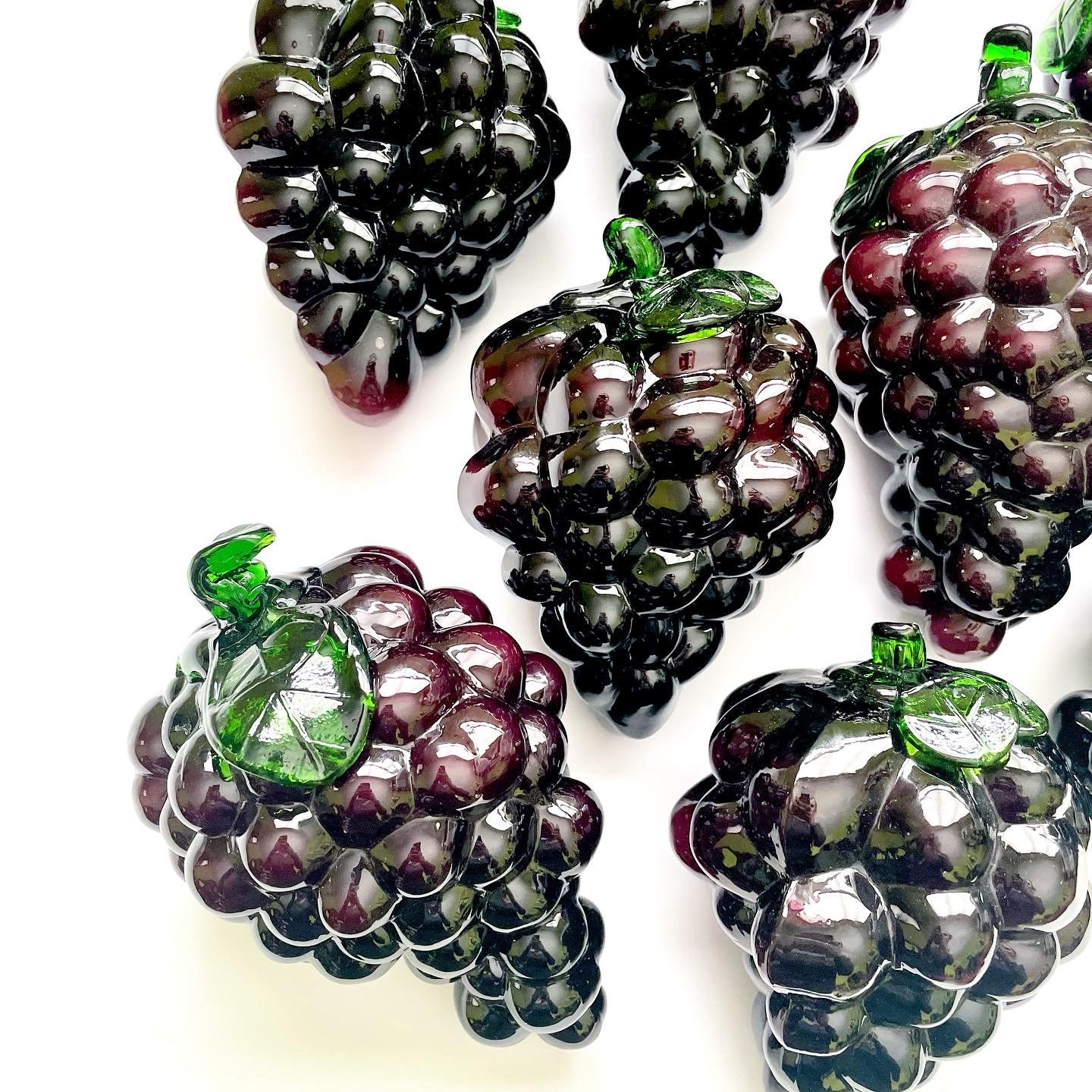 Vintage Glass Grapes, Glass Fruit Decor, Gift Ideas - Etsy