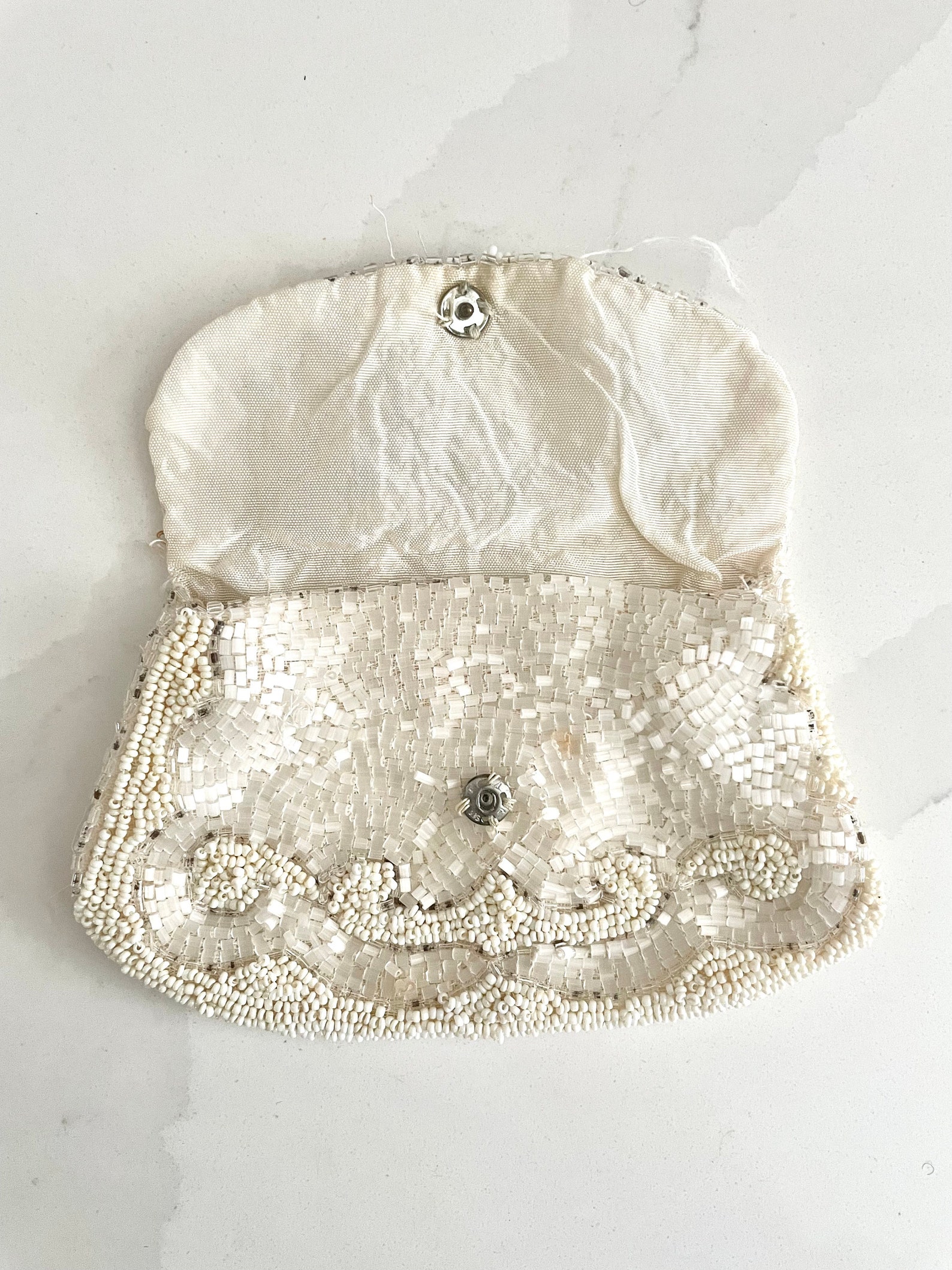Vintage French Micro-beaded Coin Purse, Handmade in France - Etsy