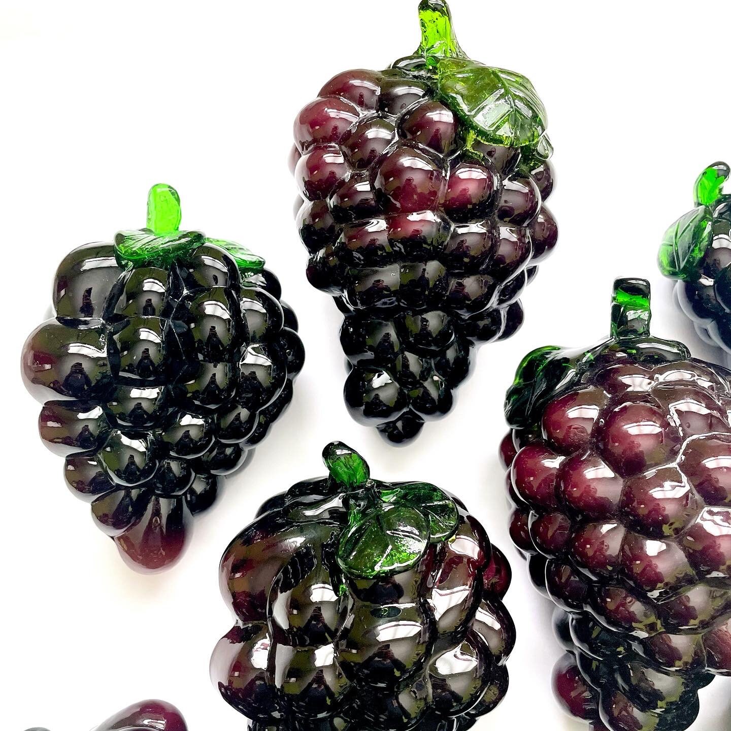 Vintage Glass Grapes, Glass Fruit Decor, Gift Ideas - Etsy