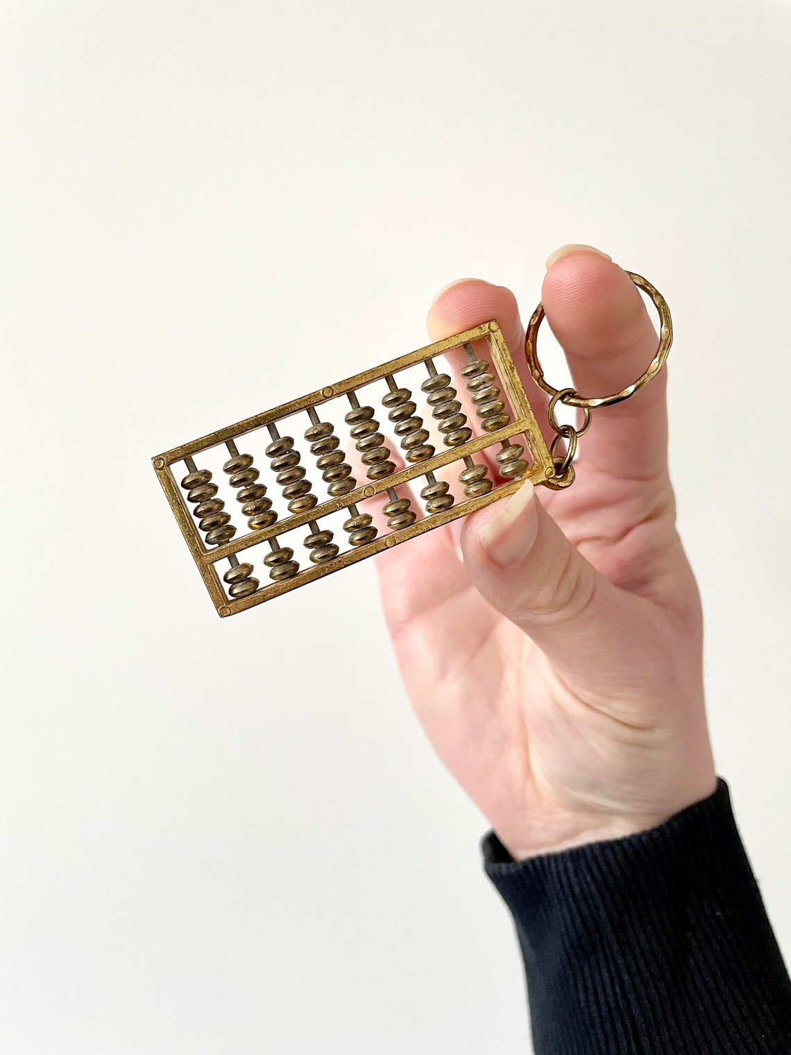 Vintage Solid Brass Abacus, Heavy Working Miniature Abacus Keychain - Etsy