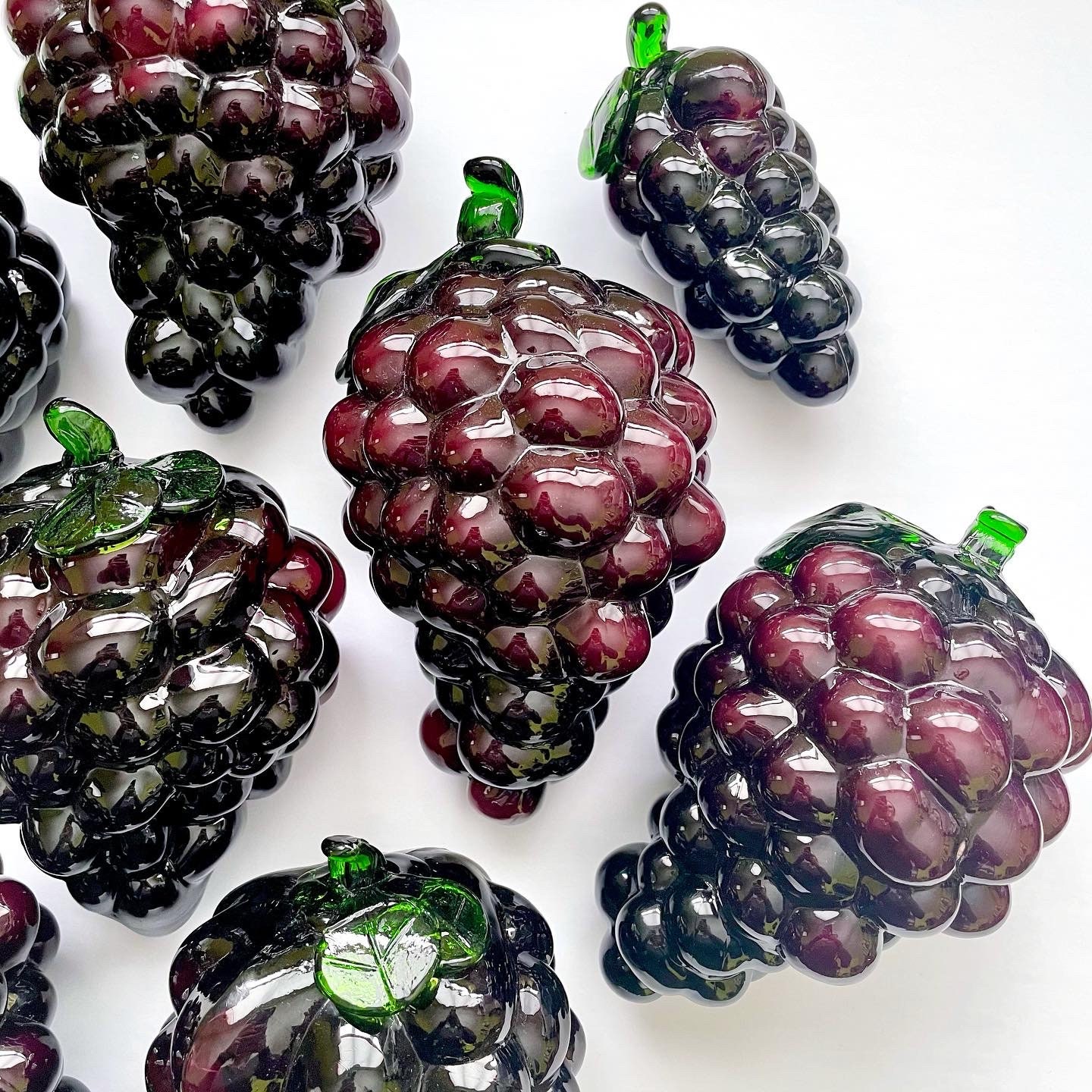 Vintage Glass Grapes, Glass Fruit Decor, Gift Ideas - Etsy