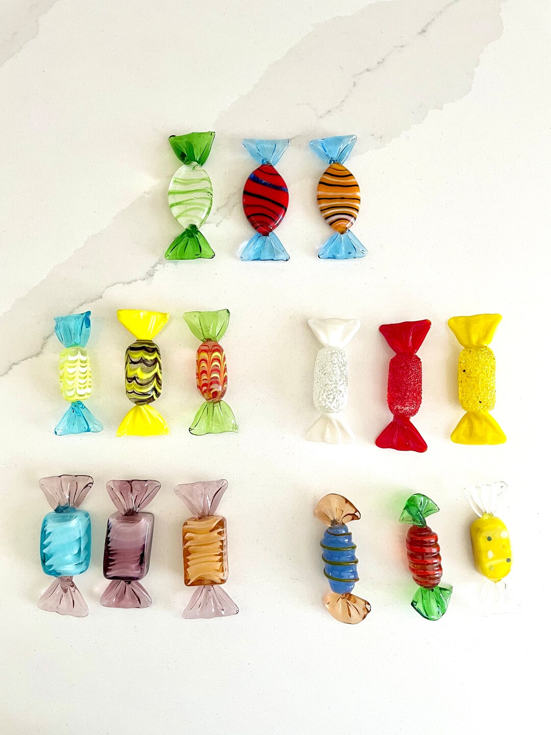 Vintage Glass Candies, Murano Style Glass Decor, Vintage Gift Ideas - Etsy