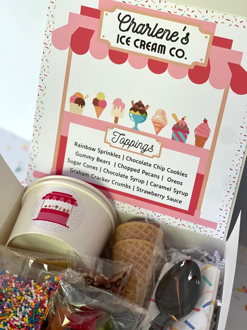 Just Add Ice Cream Gift Box - Personalizable - Etsy