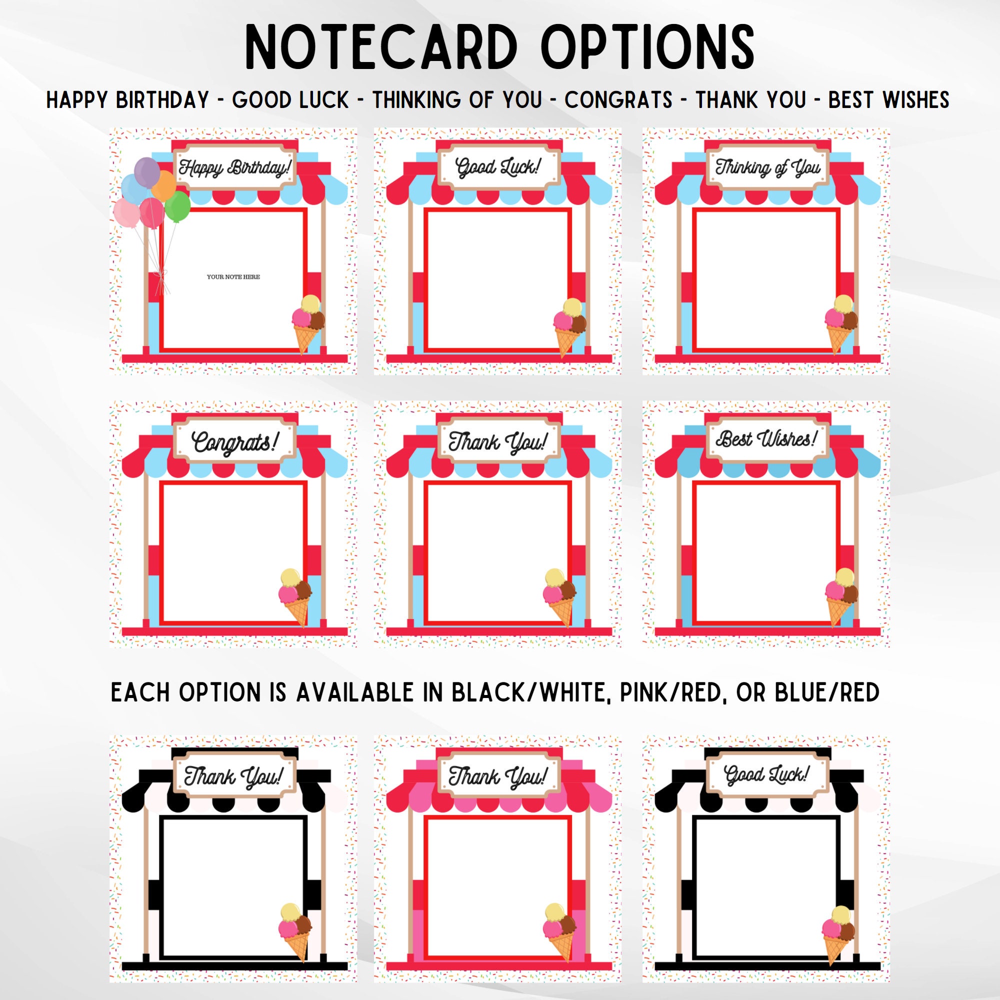 Just Add Ice Cream Gift Box - Personalizable - Etsy